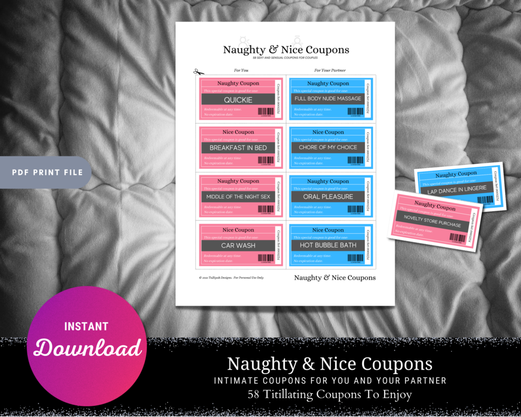 Favor Coupons for Couple – TaZiyah Designs